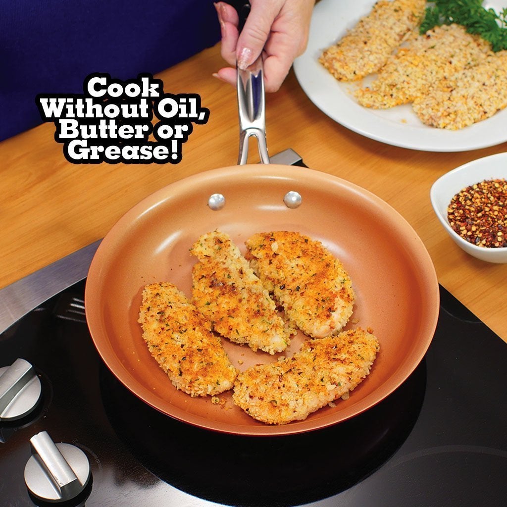 Red Copper Pan | Original Ceramic Non-Stick Red Copper Pan – BulbHead ...